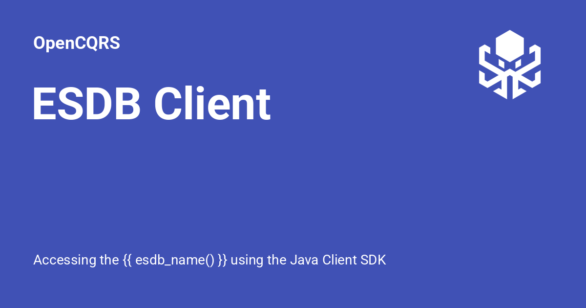 ESDB Client - OpenCQRS